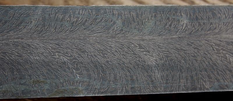 SOLD Feather damascus Billet SOLD | The Kitchen Knife Fora